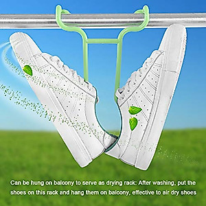 Germer Children Shoes Rack, PP Safe Ecofriendly Easy to Use Children Shoes Drying Rack, Tidy Durable for Home(Green)