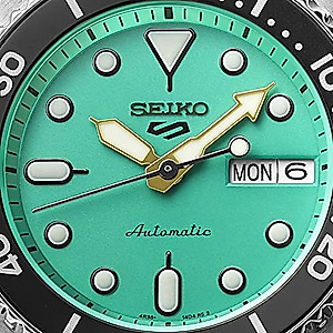 Seiko 5 Sports Gents SKX Midi Automatic Watch SRPK33K1, Teal/Grey