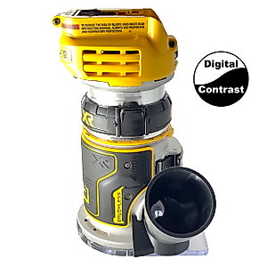 Trim Router Hose Adapter, Compatible with DeWalt DCW600 and DWP611 to Festool 27mm and 36mm Hose, Black