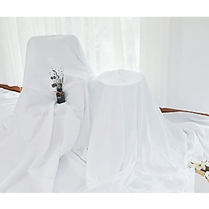 HMTFOTO 5X7ft Video Studio Solid White Photography Backdrop Background Chromakey Muslin Portrait Background Screen for Photography