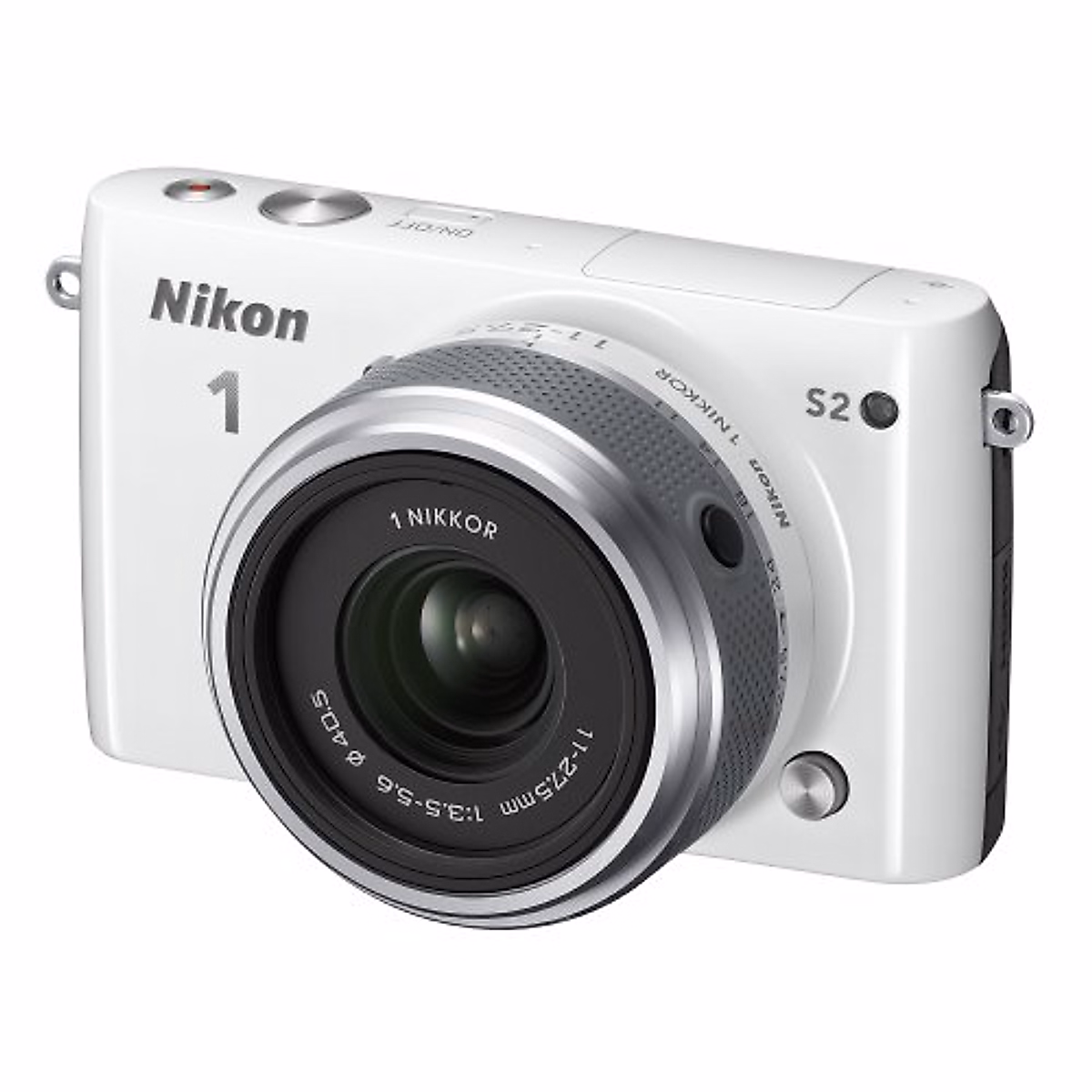 Nikon 1 S2 Digital Camera with 1 NIKKOR 11-27.5mm f/3.5-5.6 Lens (White)