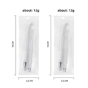 TEONEI Eyebrow microblading Marker Pen,Skin Marker Pen,Eyebrow Permanent Makeup Position Mapping Mark Tools (White)