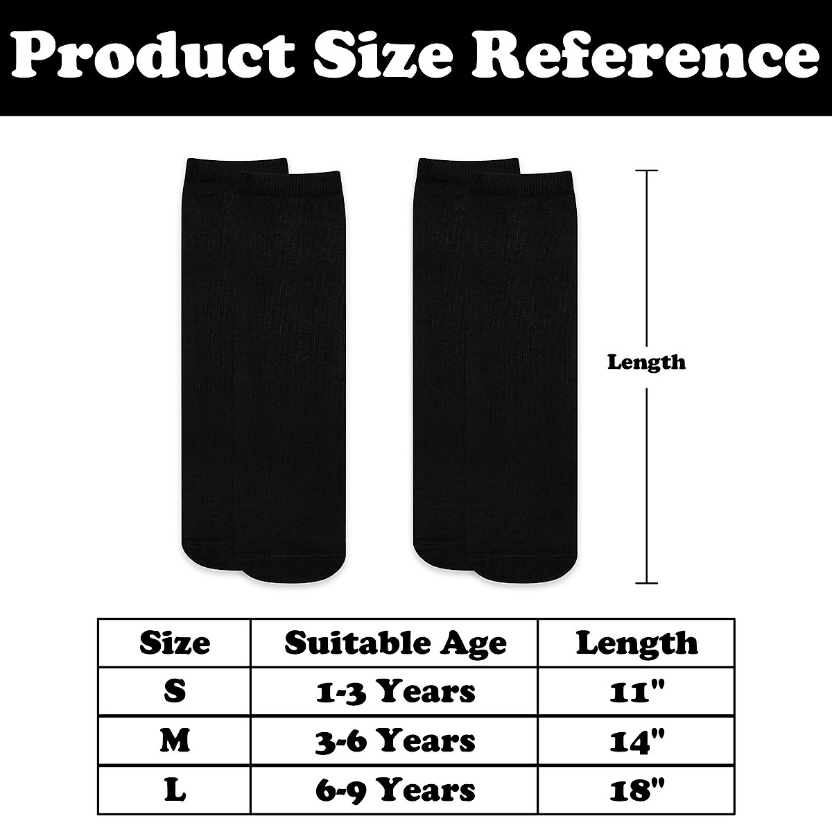 Toddler Knee High Socks for Girls Kids Soccer Socks Kids 4-6 Black Soccer Socks Boys Soccer Socks Youth Football Socks