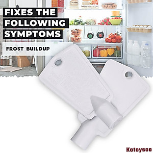 297147700 Refrigerator Door Key by Kotoysoo - Replacing with Frigi-daire Kenmore Elec-trolux Freezer Refrigerator – Replaces: AP4301346 PS1991481 216702900, 06599905, 08037402, 1259502 (Pack of 2)