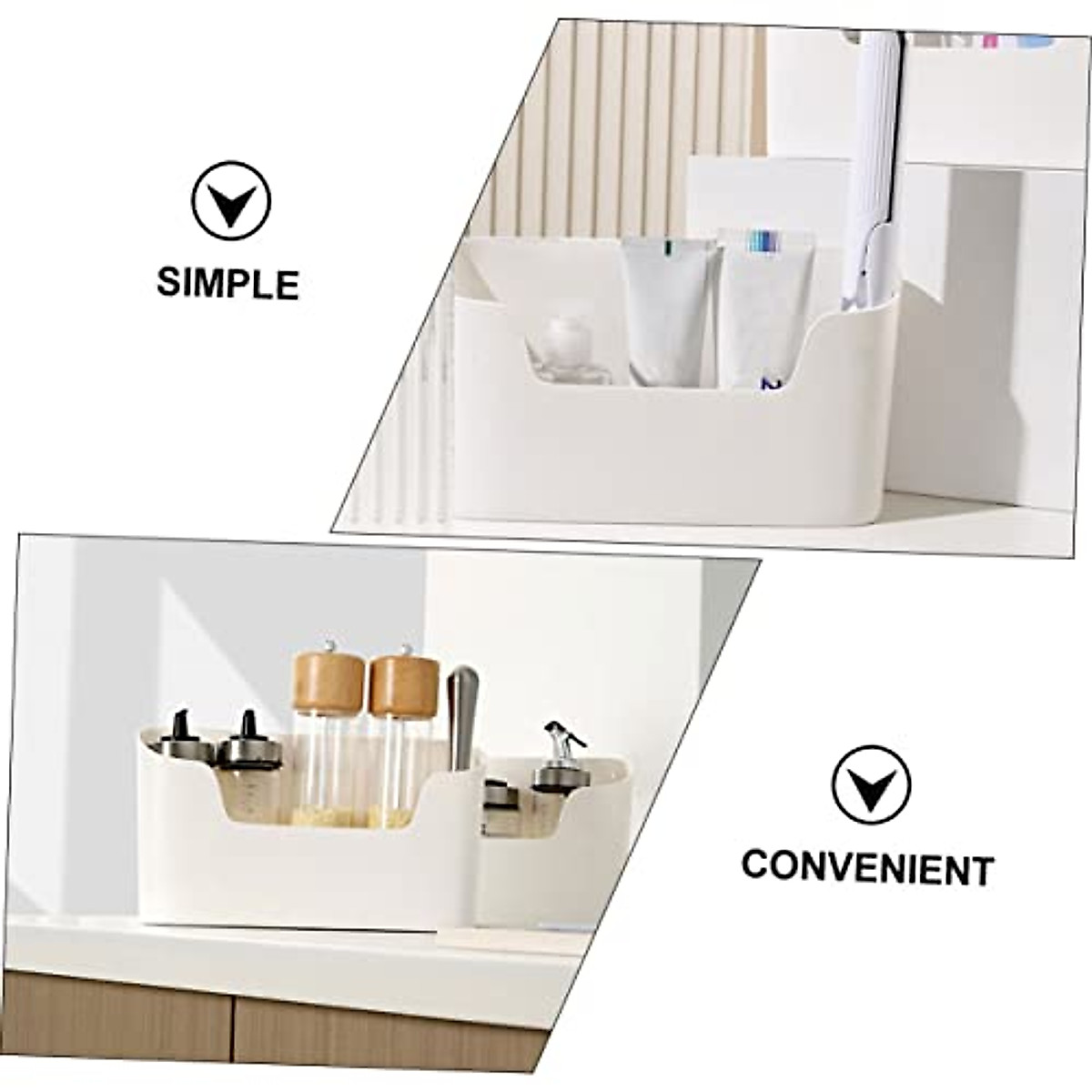 Alipis 1Pc wall storage box office refrigerator storage shelves plastic tabletop shelf refrigerator shelf bin Seasoning Holder desk topper shelf Storage Shelf Kitchen Accessory hanging