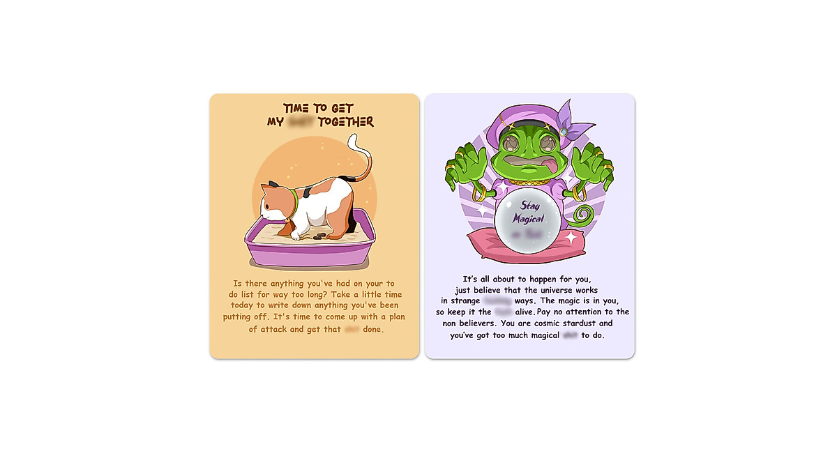 Lacunas Profanity Affirmation Cards - Positivity Unleashed