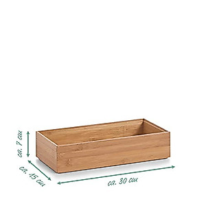 Zeller Storage Box Bamboo , Multi-Colour 30 x 15 x 7 cm 13333