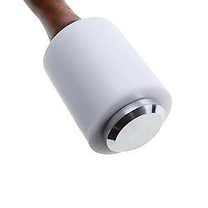 LuckyHigh 2 Type Nylon Hammers Leather Carving Mallets Wood Handle for DIY Stamping Sew Leather Cowhide (2 Pack)