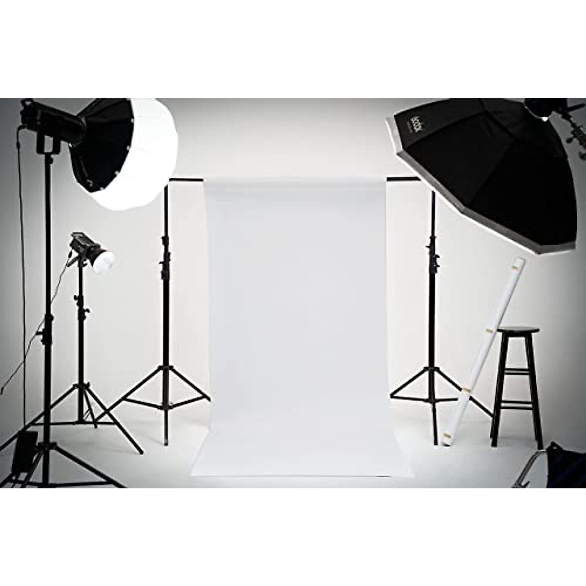 Kate White Paper Backdrops for Photography Seamless Paper Backdrop Rolls Paper Roll Background, White, 4.4x16ft(52" x16')