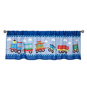 EVERYDAY KIDS Nursery Window Valance - Choo Choo Train