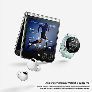 SAMSUNG Galaxy Z Flip 5 Cell Phone + $150 Amazon Gift Card, Factory Unlocked Android Smartphone, 512GB, Compact, Foldable Design, Full Cover Screen, US Version, 2023, Graphite