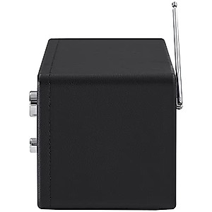 Crosley CR3037B-BK Harmony Modern Bluetooth FM Tabletop Radio, Black