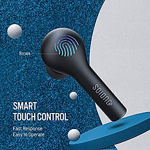Wireless Earbuds with Charging Case, Bluetooth 5.0 Earphones 20Hrs Playing Time in-Ear Clear Call Stereo Sound Built-in Mic Sweatproof Auto Pairing for iPhone Samsung Android, Noise Cancelling