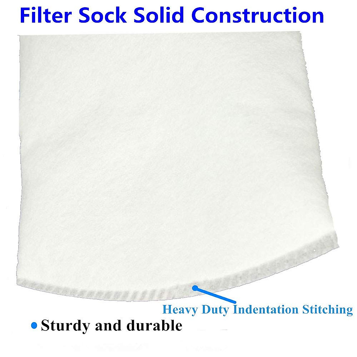 Honritone 7 Inch Ring by 32 Inch Long Filter Socks 10 Micron Water Liquid Felt Filter Bag