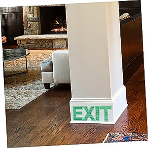 Gatuida Green Exit Luminous Sticker Exit Wall Sticker Emergency Door Exit Sign Luminous Exit Sign