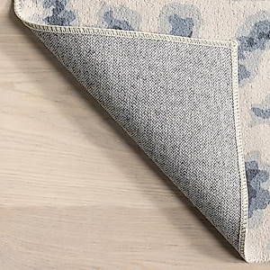 nuLOOM Mason Machine Washable Contemporary Leopard Print Area Rug, 4' x 6', Grey, Rectangular, 0.1" Thick