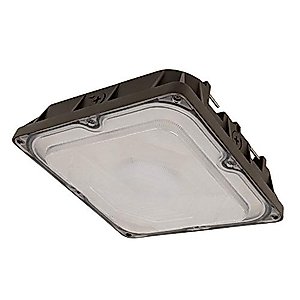 Feit Electric LED Canopy Light 45W, Outdoor Canopy Lights, 4700 Lumens, 5000k Daylight, UL Listed, Weatherproof, Security Area Light for Gas Station, Garage, Car Port, S10CNPY/850/BZ