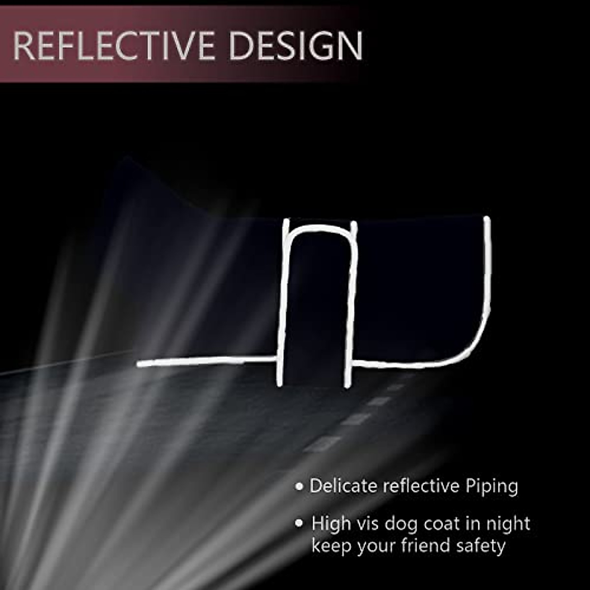 Geyecete Dog Jacket, Dog Coat Perfect for Dachshunds,Dog Winter Coat with Padded Fleece Lining and high Collar, Dog Snowsuit with Adjustable Bands Sizes-Navy-XS