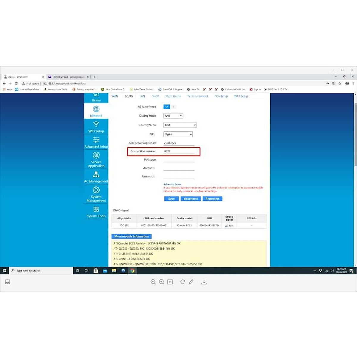 300Mbps 4G LTE Modem Wi-Fi Wireless Router for RVs and Mobile Homes – Strong Signal, USB Port, SIM Card Slot, and External Antennas for USA/Canada/Mexico