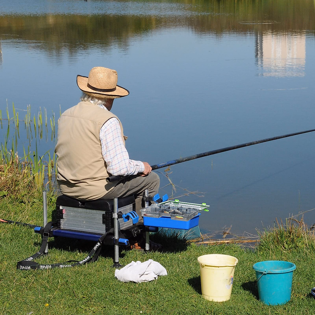 Ramede 6 Pcs Fishing Tackle Boxes Waterproof Airtight Plastic Tackle Box Organizer Transparent Fishing Tackle Storage with Adjustable Dividers for Terminal Tackle Lure Bait Hook(Large)
