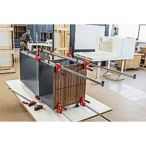 BESSEY KRE3512, 12 In., Parallel Clamp, K Body REVO Series - 1700 lbs Nominal Clamping Force , Spreader, and Woodworking Accessories - Clamps and Tools for Woodworking, Cabinetry, Case Work