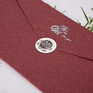 SAVITA 500 Pieces 3.8 cm Christmas Sticker Label, Envelope Stickers Presents Decorative Stickers Party Decoration Christmas Labels (5 Models)