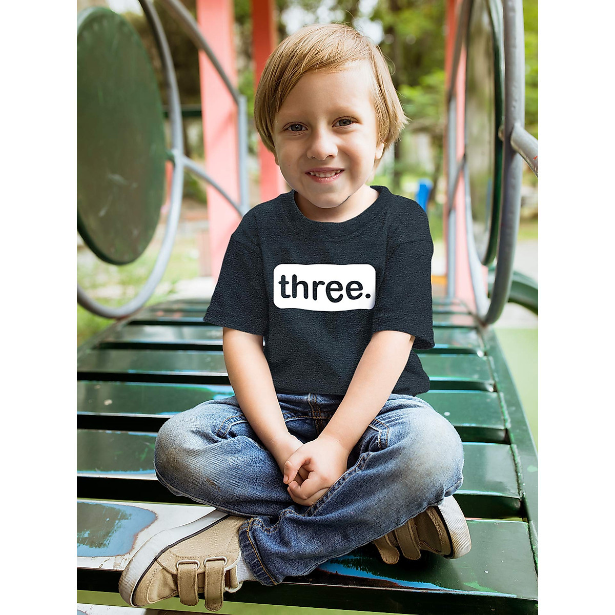 3rd Birthday Shirt boy Third Outfit 3 Year Old Toddler Gift Baby Tshirt Party Shirts (Charcoal Black, 3 Years)