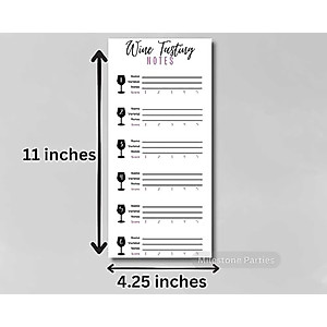 Wine tasting card scorecard for blind wine tasting party. Wine score card rating sheet for party, bachelorette party, girls night out party. Wine theme party tasting mat for wine.