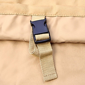 Budge NeverWet Savanna Patio Oval Table and Chairs Combo Cover, Tan, Medium