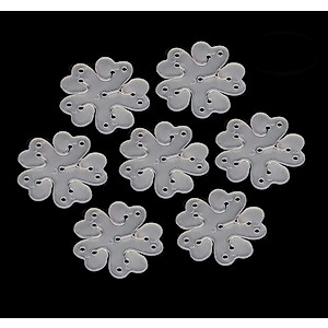 Kissmi 100 Pcs Flower Shape Balloon Clips Holder,for Wedding BirthdayParty Decoration
