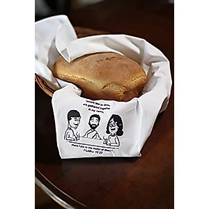 Tea Towels Cotton 100% Christian Gifts for Women Dish Drying Decorative Kitchen Towels, Farmhouse Hand Towel White Flour Dishes Bread Cloth. and Black 012021