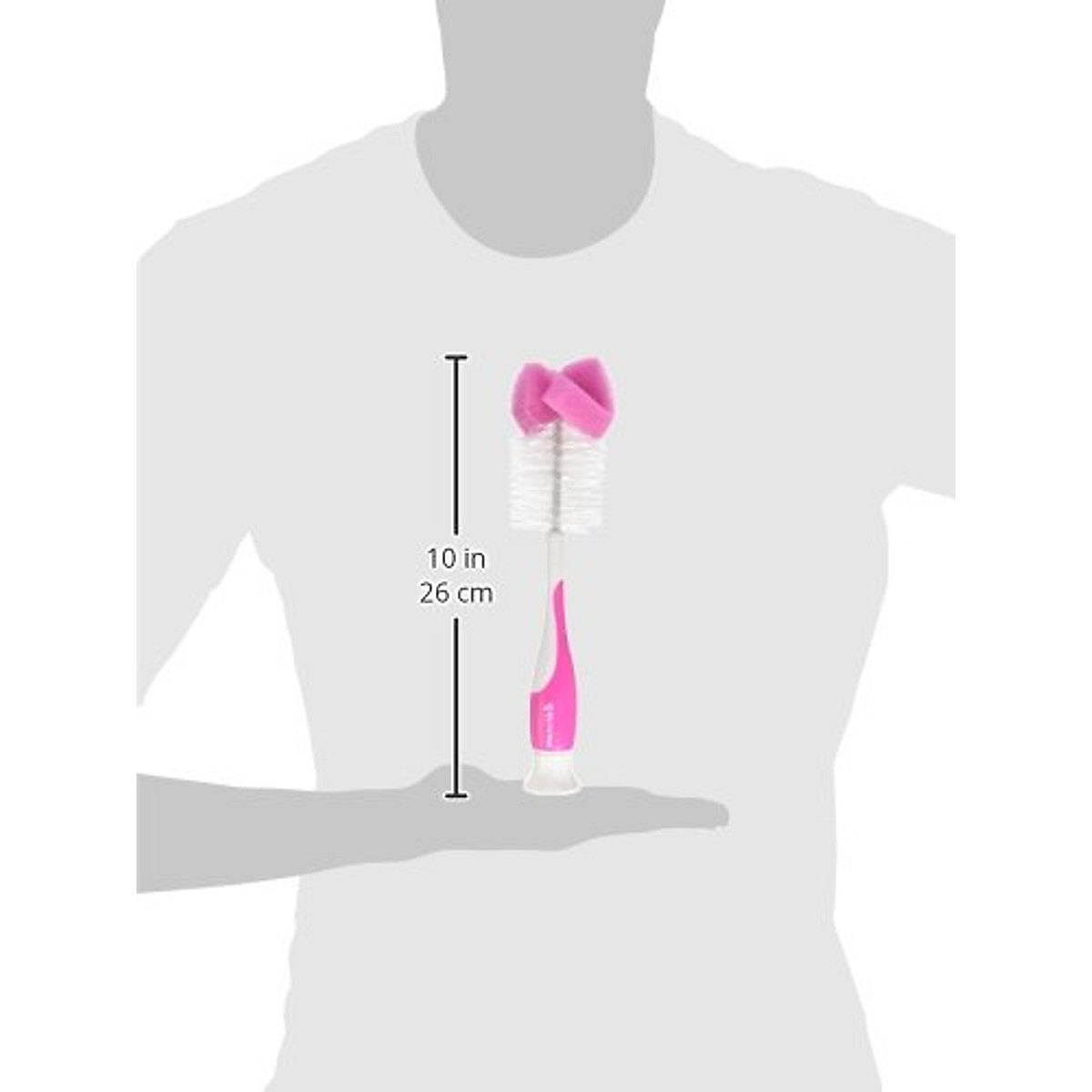 Munchkin Bottle and Nipple Brush, Colors May Vary