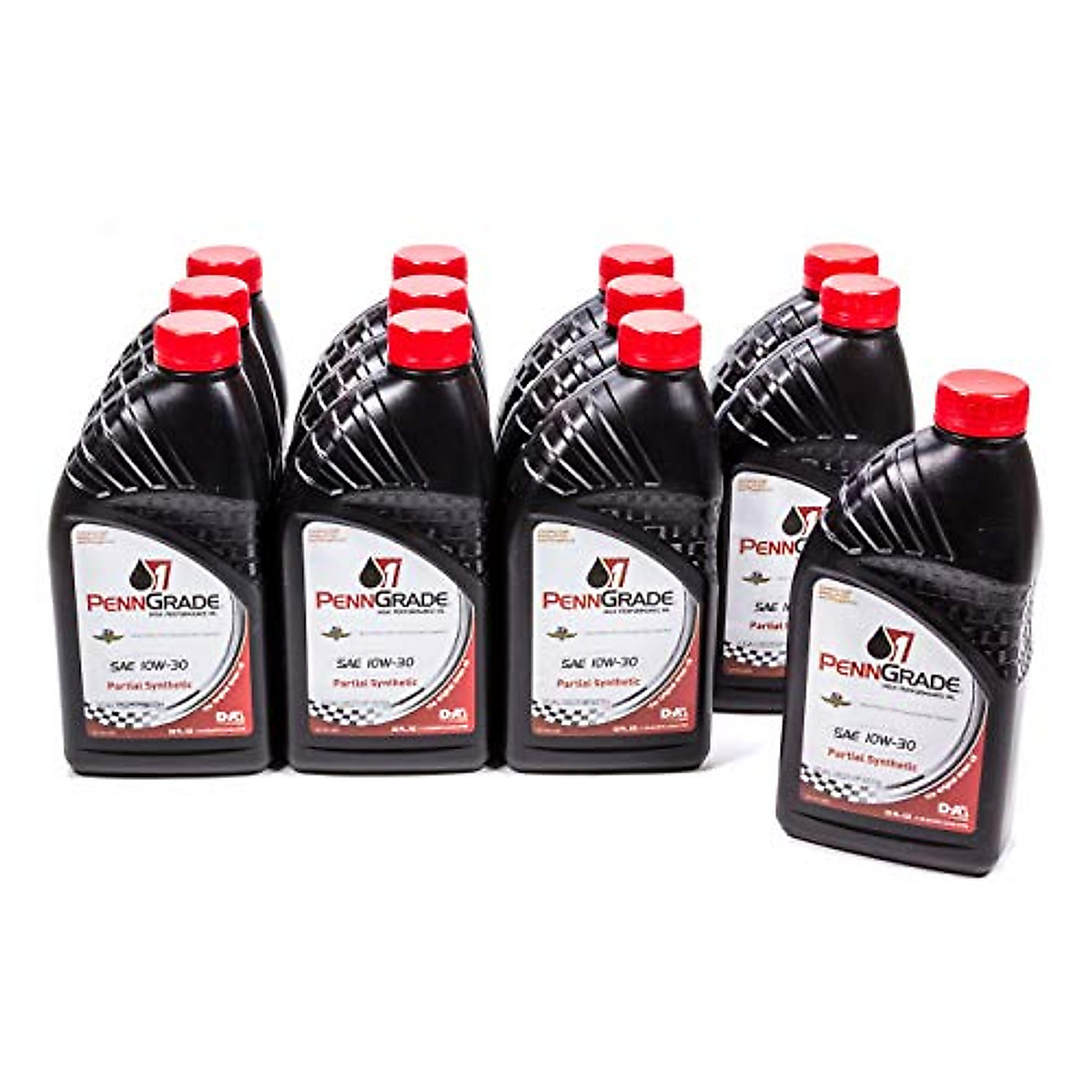 Brad Penn 009-7150 10W-30 Partial Synthetic Racing Oil - 1 Quart, (Case of 12)