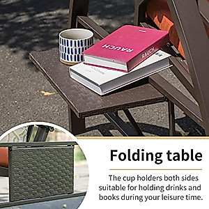 Patio Porch Swing 2 Person Adjustable Canopy Deluxe Hammock Swing Glider with Solar LED Light and 2 Sunbrella Cushions for Outdoor Garden, Balcony, Backyard by Domi outdoor living