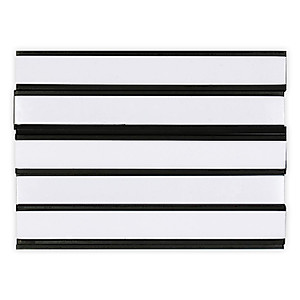 SmartSign Magnetic 'C' Channel Label Holders for Metal Racks and Shelves | 0.5" x 4" Pack of 25