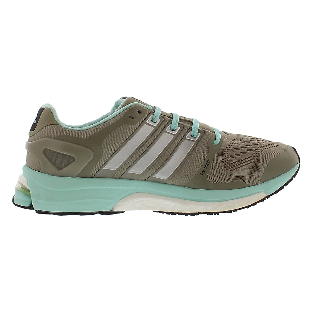 adidas Adistar Boost ESM Womens Running Shoe, Taupe/Mint, 9