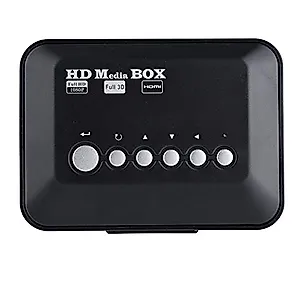 Zhiyavex HDMI Media Player,1080P HD Audio Video Media Player,Digital Media Player with IR Remote Control,Support USB Drive, Mobile Hard Drive, Memory Card, 2.5T Mobile Hard Drive(US)