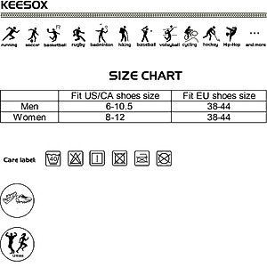 KEESOX Anti Slip Athletic Socks - Non Slipping Grip Socks for Soccer Basketball Running Unisex Size 6-10.5 1 Pair (Navy)