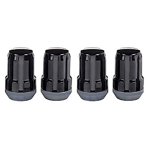 McGard SplineDrive Lug Nut Compatible with Dodge Daytona 1984-1993 | Cone Seat | M12 x 1.5 | 1.24in. Length | 4-Pack | Black | Requires Tool