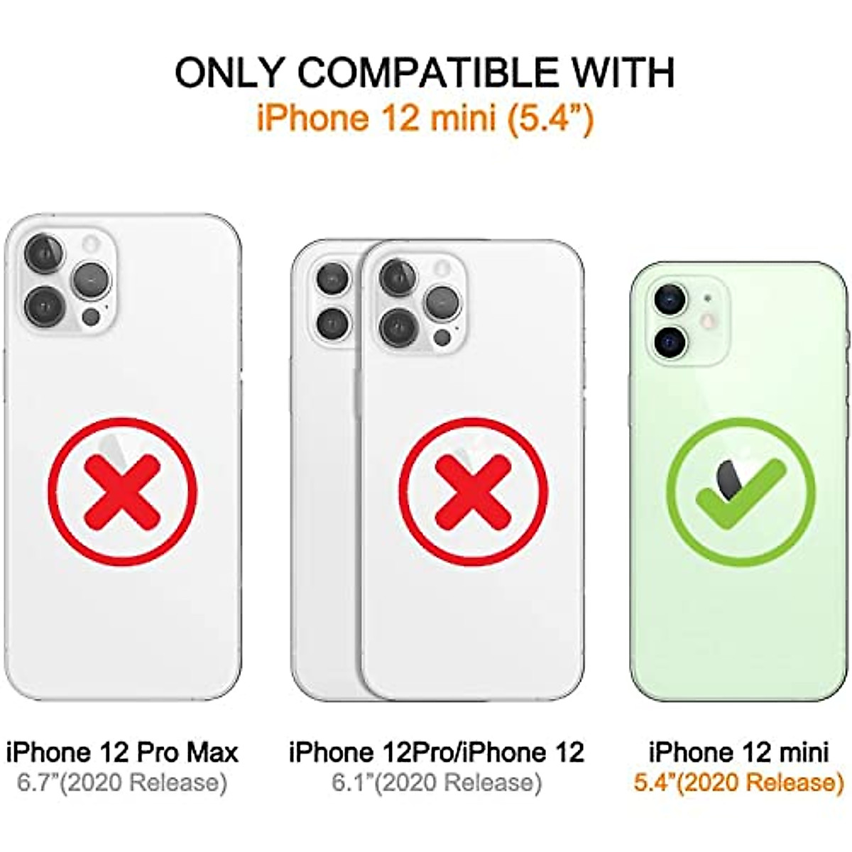 Nubaka 6 Pieces iPhone 12 Mini Sublimation Blank Case，Printable iPhone 12 Mini Sublimation Case for DIY Customize Heat Press Rubber Protective Case,Handicraftsman, Self-Employed and Businessman