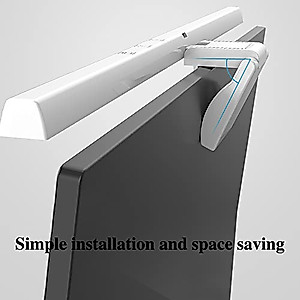 MYHXQ Monitor Light Bar Monitor Lights with Timing Function USB Powered LED Computer Light Asymmetric Light Source 3 Switchable Light Modes Computer Monitor Light for Desk/Office/Home(Black)