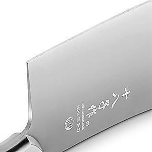 SHI BA ZI ZUO Heavy Duty Stainless Steel Bone Cleaver Knife for Home Chopping Bones