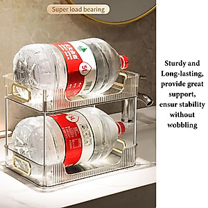 AOTENG STAR Clear Makeup Organizer Bathroom Vanity Skin Care Organize, Cosmetic Display Case, Makeup Holder Ideal for Bedroom Bathroom Storage Countertop (11.8" L x 8.27" W x 5.9" H（2-Tier）)