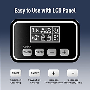 ICEVIVAL Commercial Ice Maker Machine, 550lbs/Day, SECOP Compressor&ETL, Auto-Cleaning Stainless Steel Commercial Ice Machine, 300lbs Storage, Ice Ready in 8 to 15mins, Air Cooled, Restaurant/Business