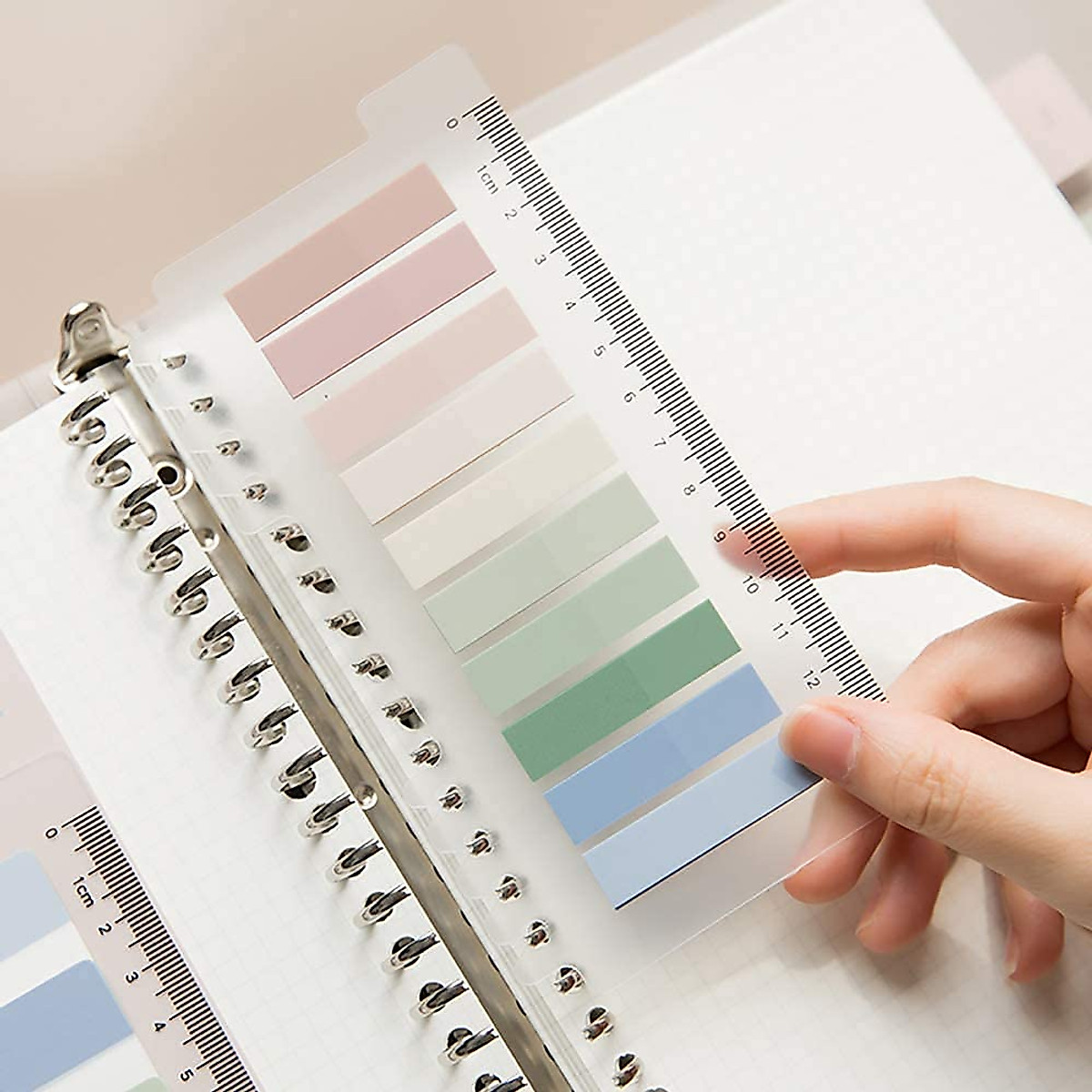 Morandi Sticky Notes, Writable Index Tabs, Set of 10 x 3 Packs Colorful Macaron Memo Stickers, Waterproof for Books, Folders, Glass, Monitors & Filing Cabinets, 200 Pieces/Pack, Morandi