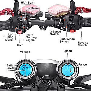 TOXOZERS 2500W Fat Tire Electric Scooter for Adults, Citycoco Chopper Electric Scooter with Seat, 37 mph, Turning Signals, Mirrors