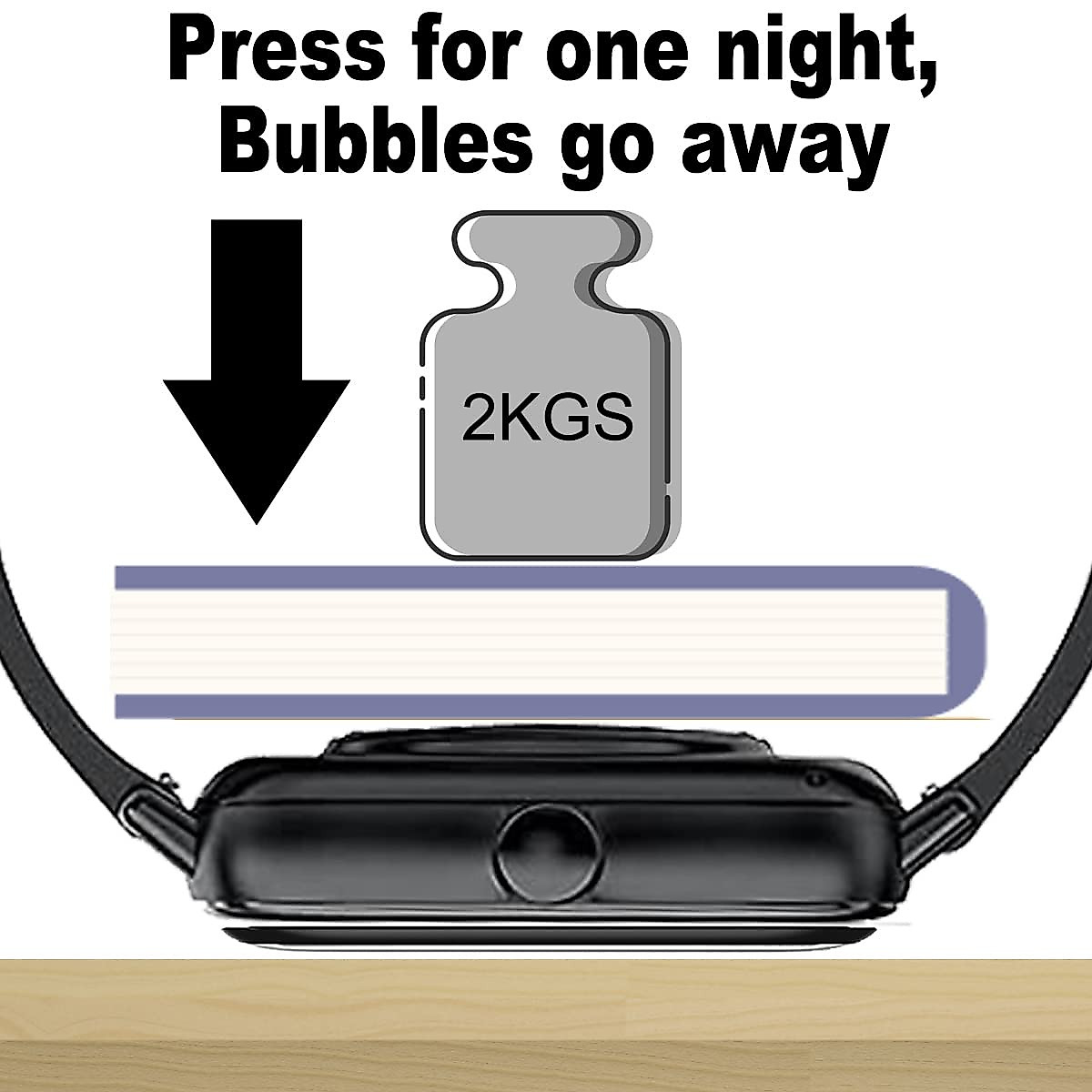 smaate 3D Screen Protector Compatible with SKG V7 and V7 PRO 1.7 inches Smartwatch