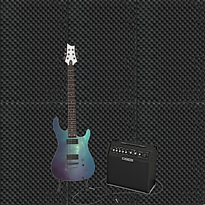 FOUCARSI 4 Pack Self-Adhesive Acoustic Foam Egg Crate Panels Soundproof Studio Foam Wall Panels 48" X 24" X 2" Noise Absorbing for Recording Studios, Home Theaters, and Gaming Rooms