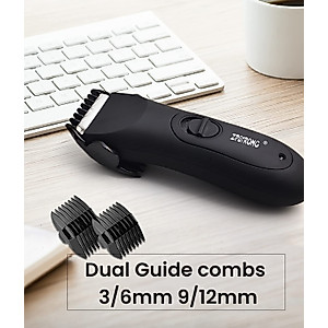 Body Hair Trimmer for Men Pubic, Electric Groin Hair Trimmer, Waterproof Wet and Dry Clipper, Ultimate Male Hygiene Ball Shaver, Safe Replaceable Ceramic Blade Head, USB Charged and Quiet