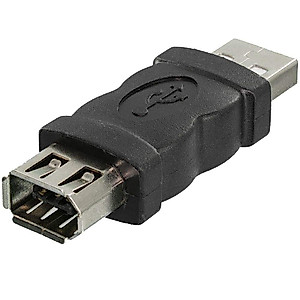 ANRANK AF201394AK USB 2.0 Type A Male to Firewire IEEE 1394 6 Pin Female Adaptor Convertor Plug